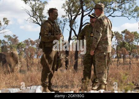 Brig. Gen Eric Strong speaks to the attendees and family members during ...