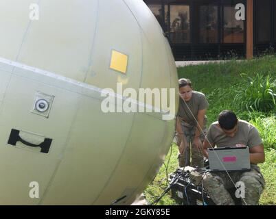 U.S. Air Force Airmen with the 644th Combat Communications Squadron ...
