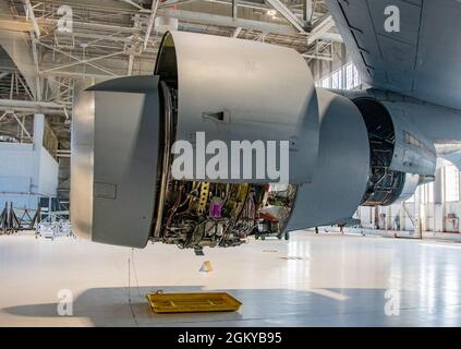 Turbofan engine General Electric CF6-80C2 of medical aircraft Airbus ...