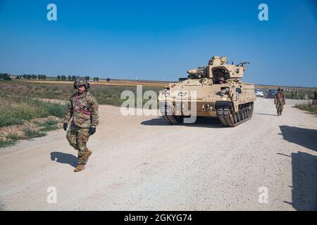 An "Iron Ranger" assigned to 1st Battalion, 16th Infantry Regiment, 1st ...