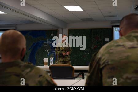 U.S. Army Col. Carrie Perez, commander of the 36th Sustainment Brigade ...