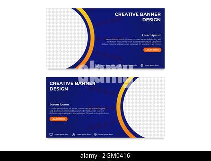 ready use modern gradient creative business banner design template ...