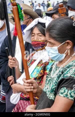 Non Exclusive: Hundreds of indigenous leaders of all ethnic groups in ...
