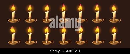 Fire Animation Sequence, Loop animation sprite sheet Stock Vector Image ...