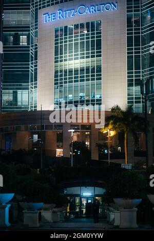 JAKARTA, INDONESIA - Jul 13, 2021: The SCBD financial area in Jakarta ...