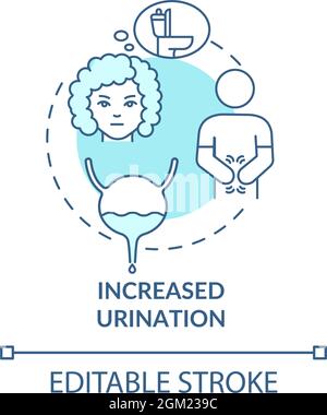 Increased urination concept icon Stock Vector Image & Art - Alamy