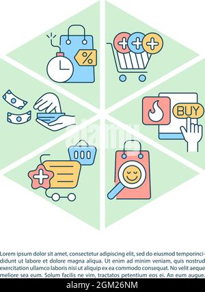 Avoiding consumerism brochure template Stock Vector Image & Art - Alamy
