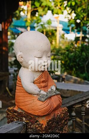 Cute little monk Stock Photo - Alamy