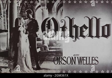 ORSON WELLES, SUZANNE CLOUTIER, THE TRAGEDY OF OTHELLO, 1952 Stock Photo - Alamy