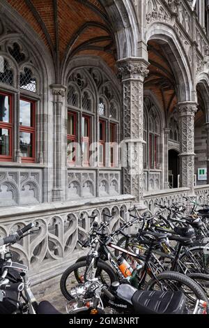 Gothic style facade of the Historium, a Museum and Exhibition Hall in ...