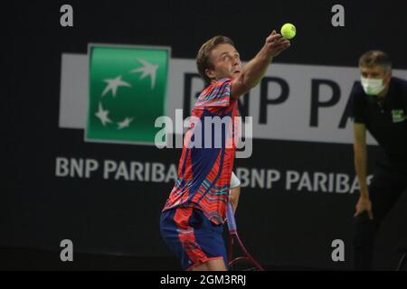 Liam Broady of United Kingdom 8eme Finale during the Open de Rennes ...
