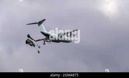 ZM401 RAF Royal Air Force Airbus A400M Atlas military cargo plane on a ...