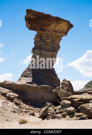 Geological formations in Ischigualasto Stock Photo - Alamy