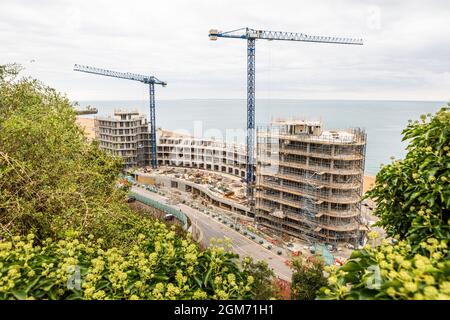 Construction in progress at Folkestone’s Shoreline harbour seafront ...