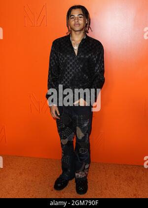 24kGoldn (Golden Landis Von Jones) during the Juice WRLD Day 'Fighting ...