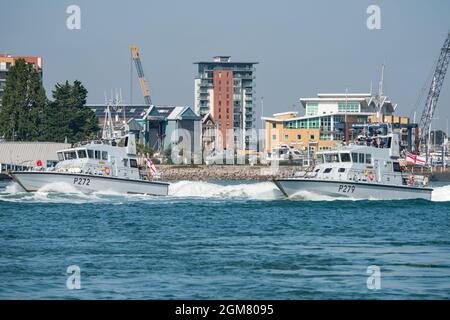 HMS Smiter an Archer-class patrol and training vessel of the British ...