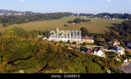 Aerial view of Kingsdown Village Stock Photo - Alamy