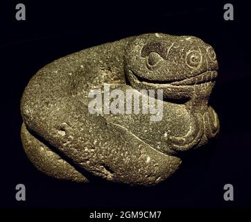 Ancient Aztec Snake Stone Statue Templo Mayor Mexico City Mexico. Great ...