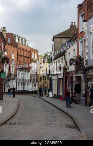 Old Bailgate Street Lincoln Stock Photo - Alamy