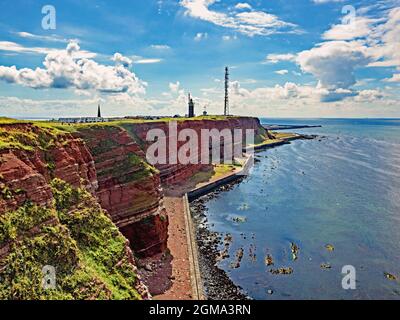 Helgoland island in the North Sea of German state of Schleswig-Holstein ...