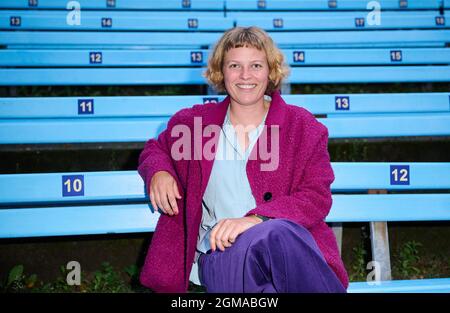 Berlin, Germany. 17th Sep, 2021. Actress Felice Ahrens sits for the ...