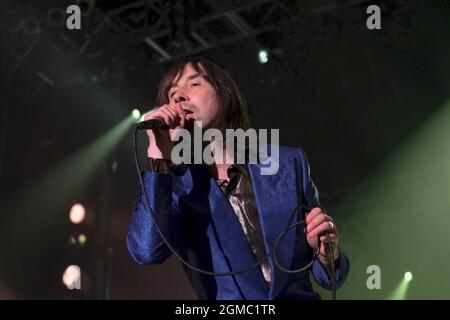 Primal Scream lead singer, Bobby Gillespie and wife Katie England ...