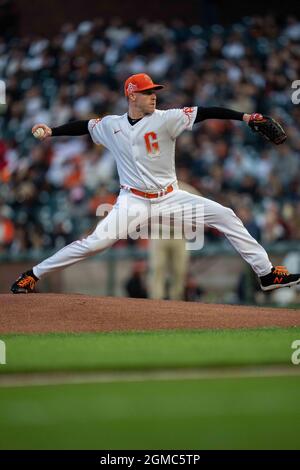 San Francisco Giants pitcher Anthony DeSclafani against the Colorado ...