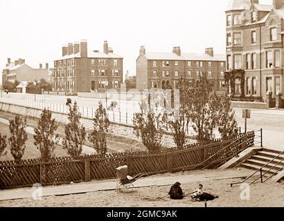 Skegness from the Pier entrance, Victorian period Stock Photo - Alamy