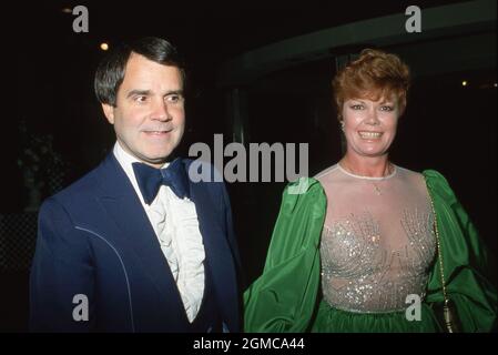 Rich Little and Jeanne Worden and wife Jeanne Worden attend the Hugh O ...