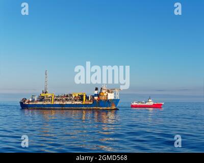The Sanco Swift Seismic Source Vessel on Exploration Operations in the ...