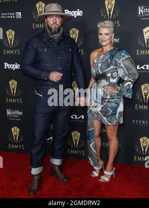 Chris Sullivan and Rachel Sullivan arrive at the 73rd Emmy Awards at ...