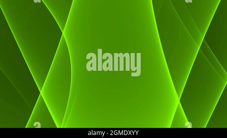 Abstract background 4k green light dark black waves and lines Stock ...