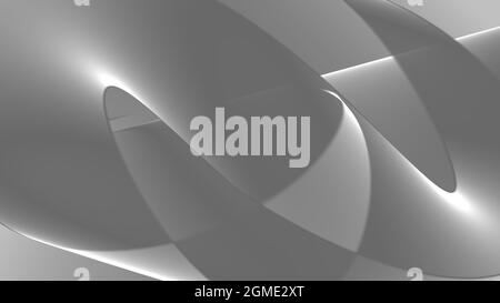 Background abstract 8K monochrome white gray silver black waves lines ...