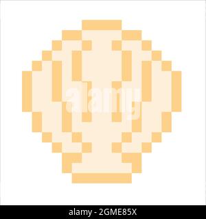 Conch shell isolated on a white background as a sea or salt water ocean ...