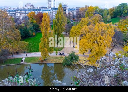 Paris, France, Autumn Park Scenes, Women Walking Away, Fall Colors ...