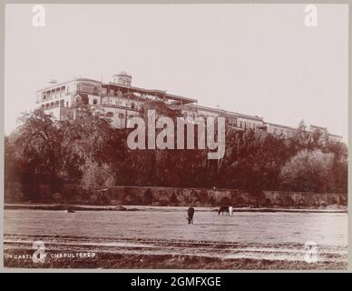 Chapultepec Castle on Chapultepec Hill in Chapultepec Park, Mexico City ...