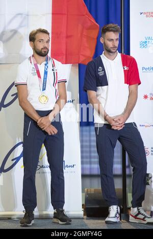 Valentin Belaud attending a ceremony organised by the sportsclub VGA ...