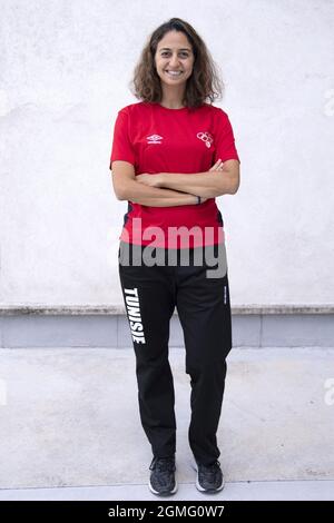 Exclusive. Olympic athlete Sarra Besbes poses for a Portrait Session in Saint Maur, France on ...