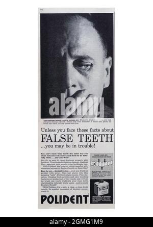 Old vintage False Teeth dental advert from 1906 - pre advertising ...