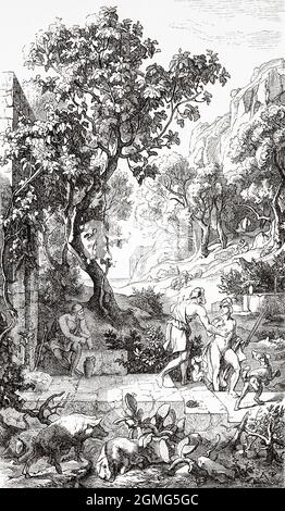 literature, ancient world, Greek mythology, Iliad, fight circa the dead ...