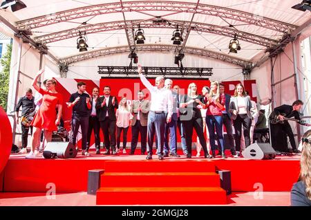 Munich, Germany. 18th Sep, 2021. Olaf Scholz, SPD candidate for ...