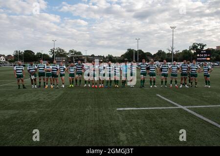 Ealing Trailfinders players after the Greene King IPA Championship ...