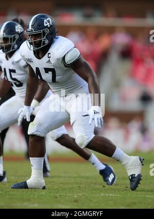 September 18, 2021: Randy Wade #47 Georgia Southern outside linebacker ...