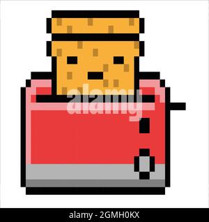 Toaster set on a white background. Vector illustration Stock Photo - Alamy