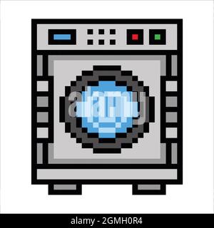 Modern White Washing Machine Character Mascot with White Blank ...