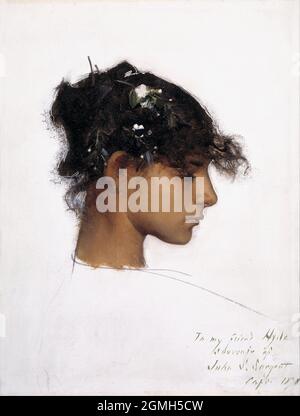 John Singer Sargent - Head Capri Girl 1878 Stock Photo - Alamy