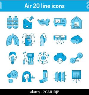 Air ventilation app icon. UI/UX user interface. Exhaust fan. Ventilator ...