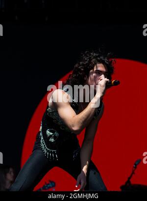 Conan Gray performs on the Daytime Stage at the 2021 iHeartRadio Music ...