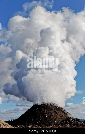Artificial Volcano Eruption Stock Photo - Alamy