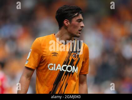 Jacob Greaves #4 of Hull City during the Sky Bet Championship match ...